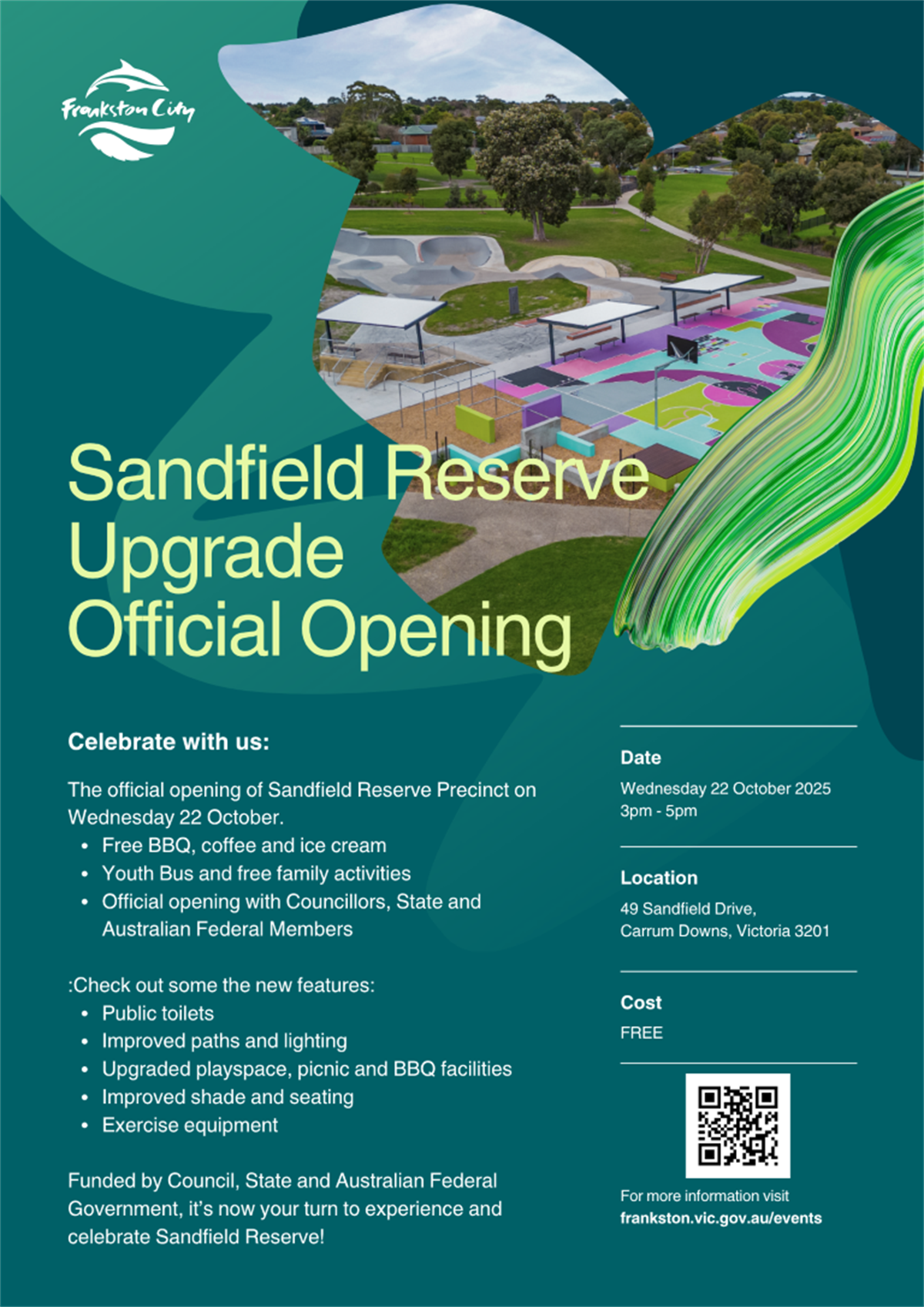 Sandfield Reserve Upgrade - Official Opening - Frankston City Council
