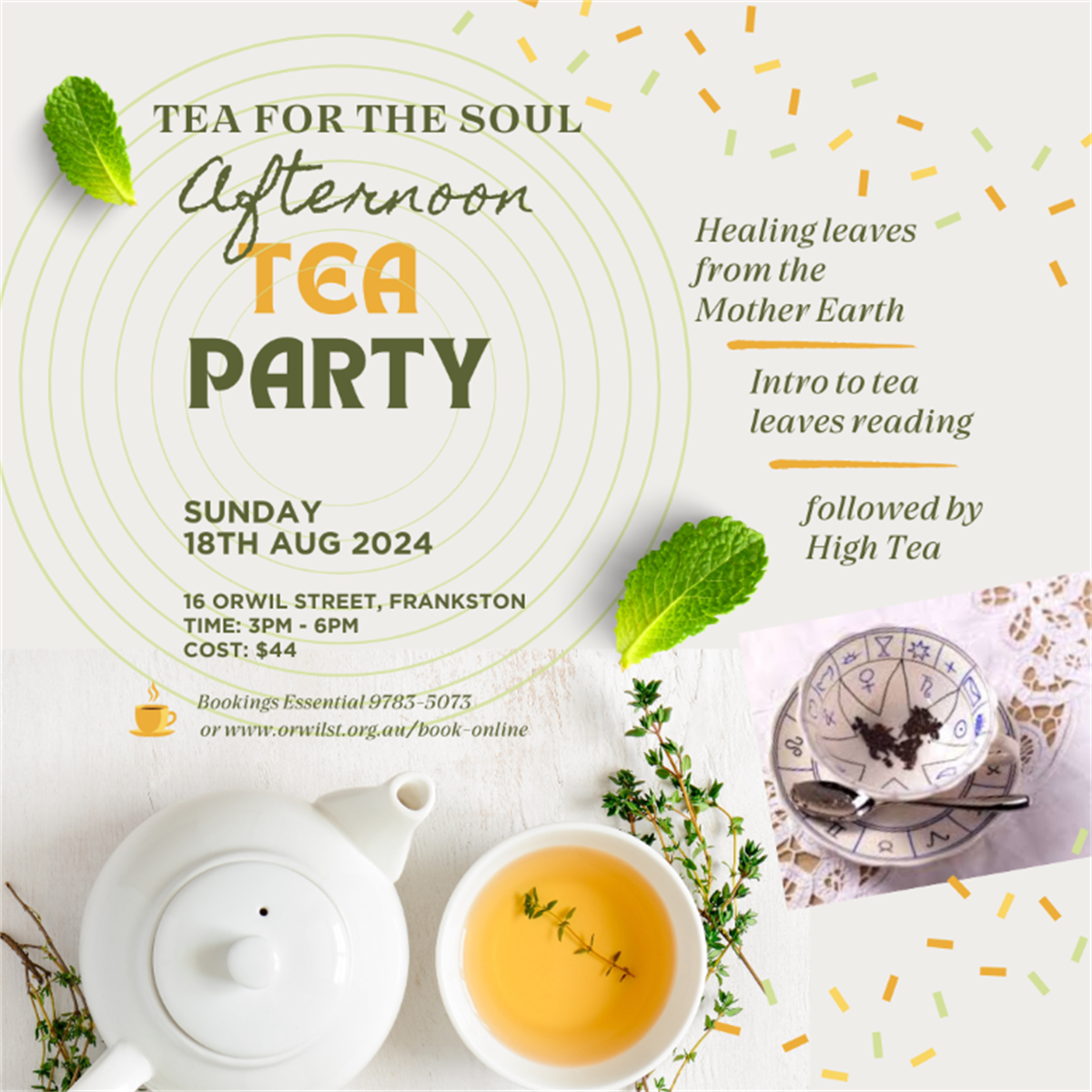 Tea for the Soul - A Healing Afternoon Tea - Frankston City Council